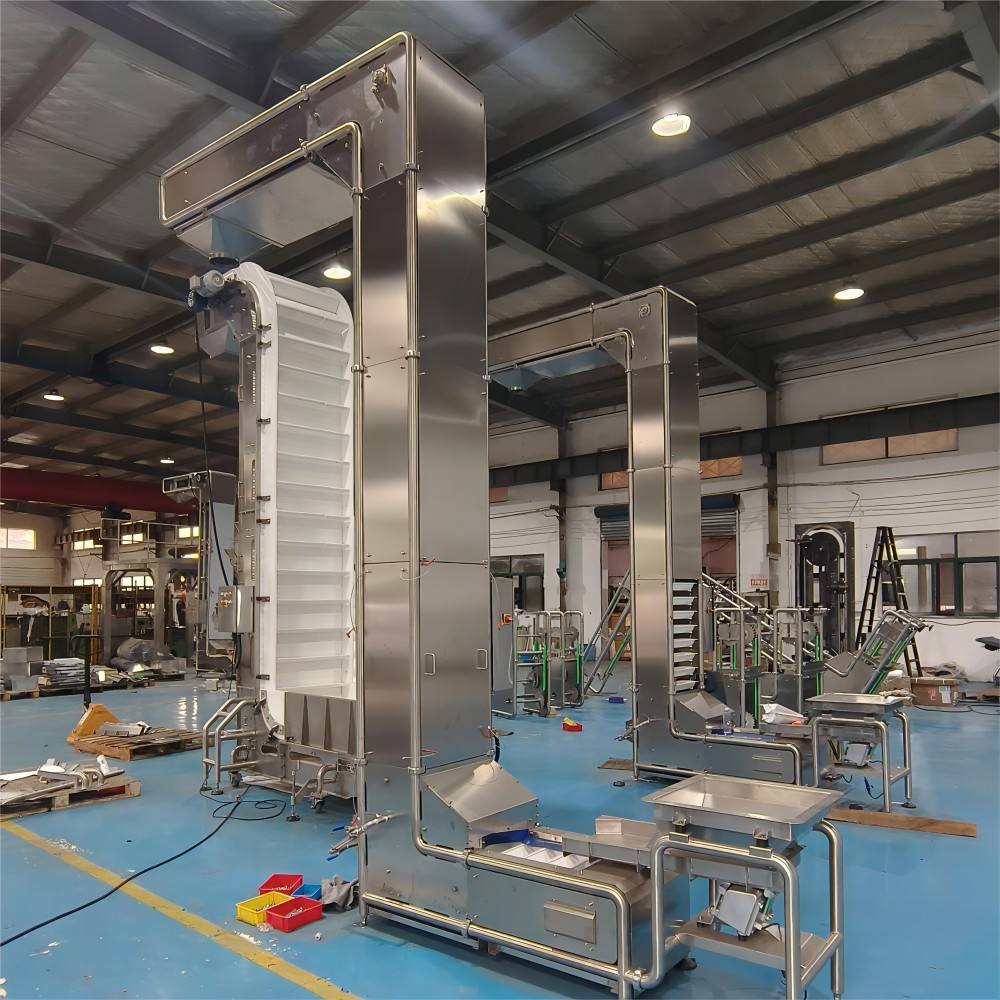 High quality food grade plastic hopper horizontal conveyor Z type ...